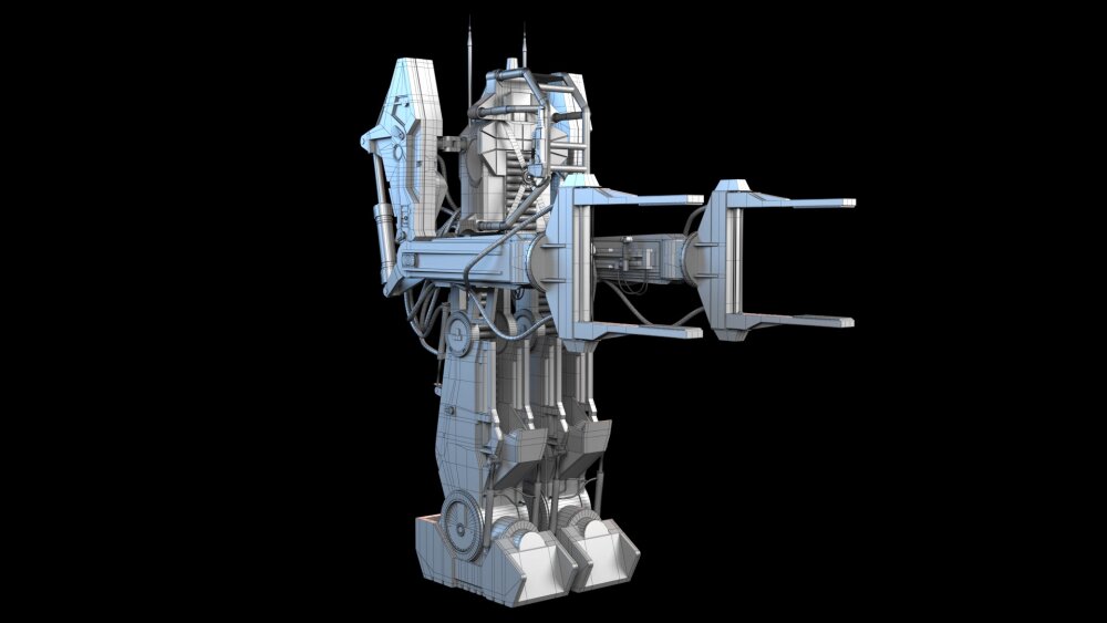 Cargador Mecánico P-5000 Modelo 3D - Descargar Robots activado 3DModels.org