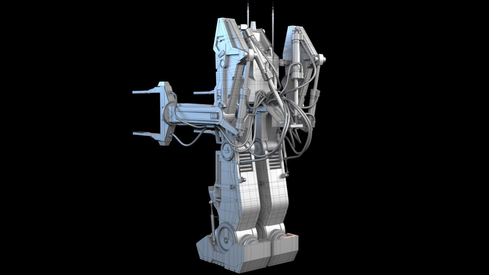 Cargador Mecánico P-5000 Modelo 3D - Descargar Robots activado 3DModels.org