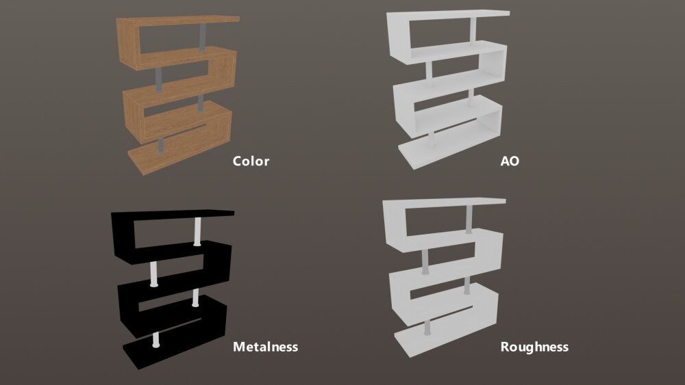 Bookcase 3D model - Download Shelving on 3DModels.org
