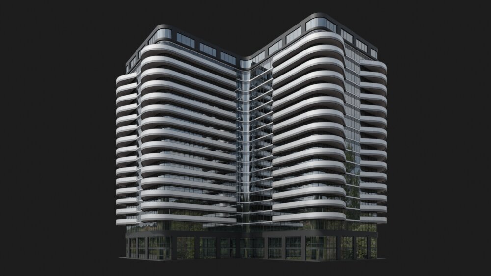 Spiral Horizon Towers 3D model - Download Buildings on 3DModels.org