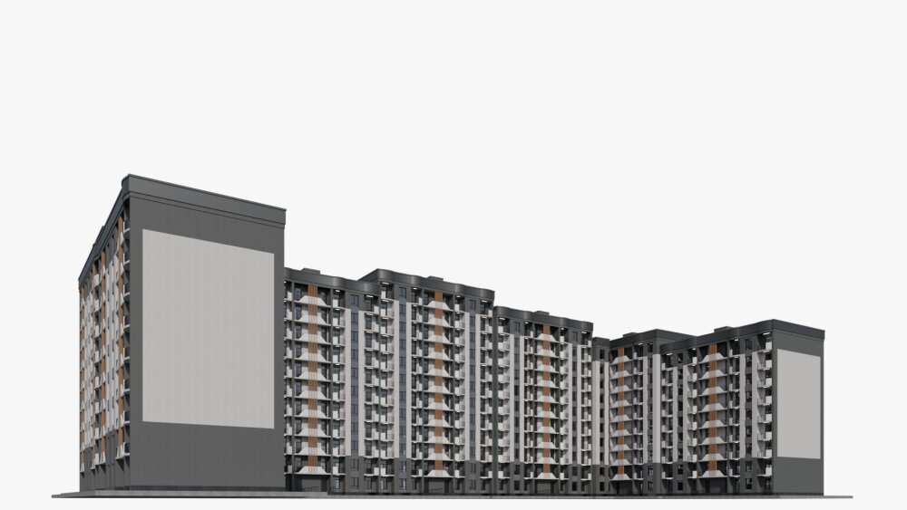 Residential Apartment Complex 3D model - Download Buildings on 3DModels.org