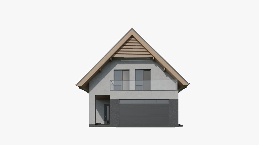 Contemporary Traditional House 3D model - Download Buildings on ...