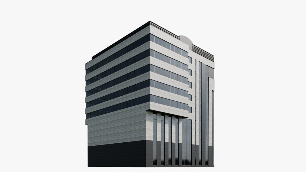 Modern Design Business Centre 3D model - Download Commercial Building ...