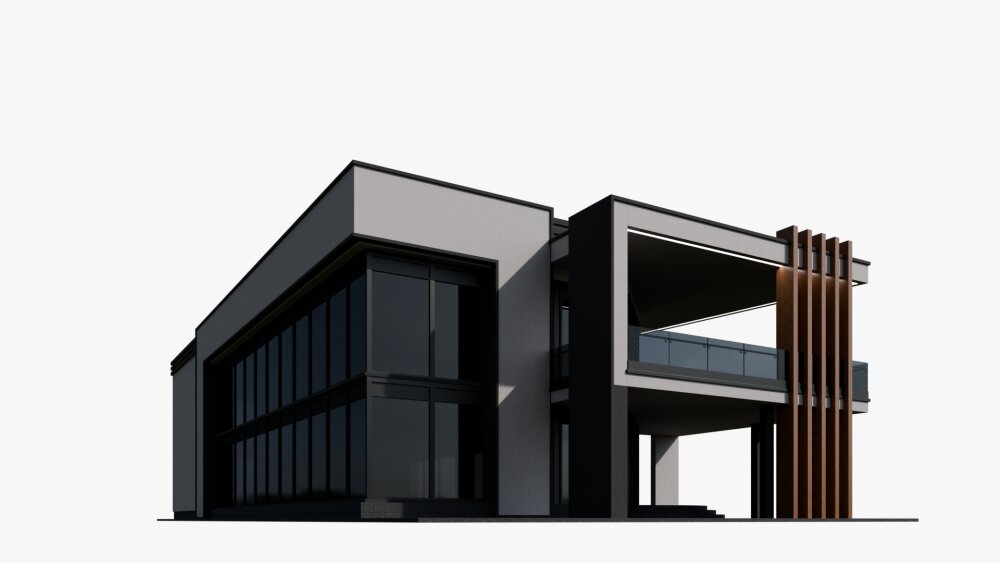 Restaurant Building 3D model - Download Commercial Building on 3DModels.org
