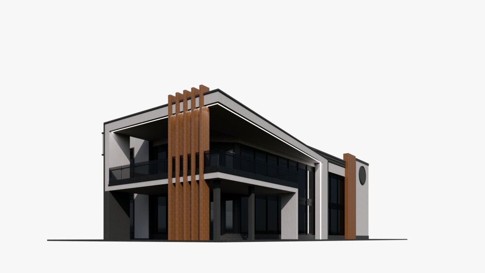 Bâtiment de Restaurant Modèle 3D - Télécharger Commercial Building on ...
