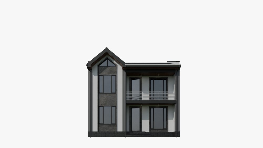 Single-unit Residential Building 3D model - Download Buildings on ...