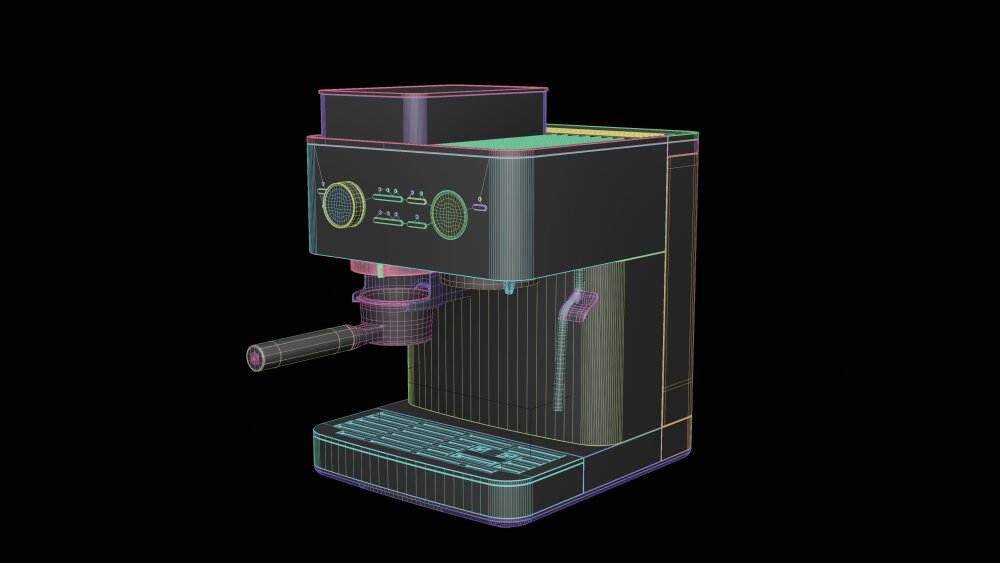 Kitchenaid Espresso Machine 3D model - Download Home Appliances on ...