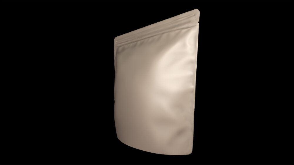 Coffee Bag Medium 3D model - Download Mockup on 3DModels.org