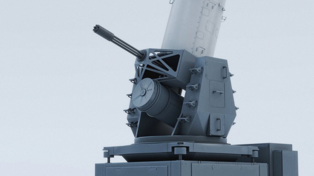 Close-in Weapon System Turret 3D model - Download Artillery systems on ...
