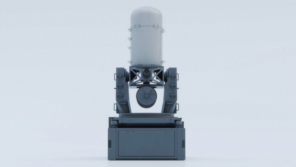 Close-in Weapon System Turret 3D model - Download Artillery systems on ...