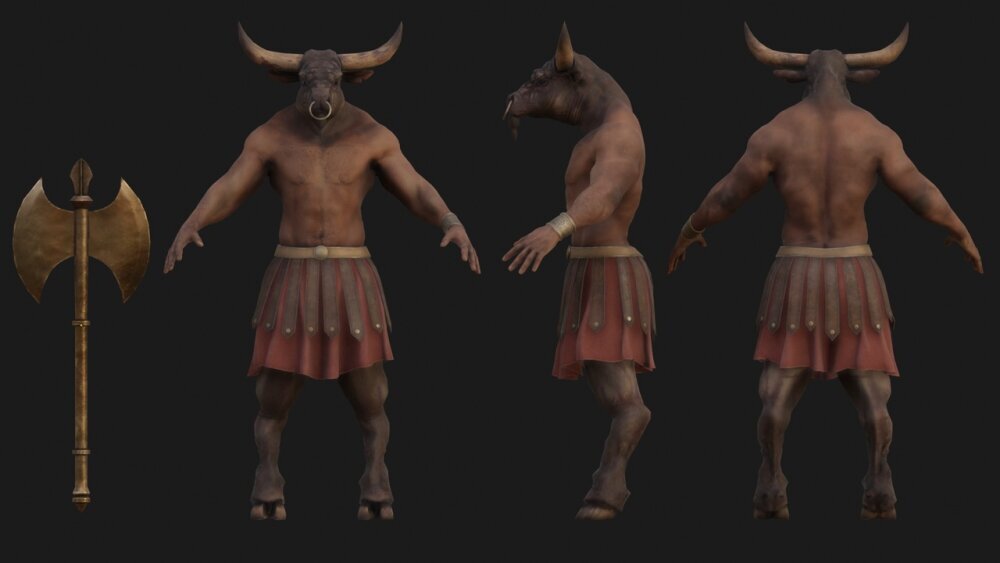 Minotaur 3D model - Download Mythological creatures on 3DModels.org