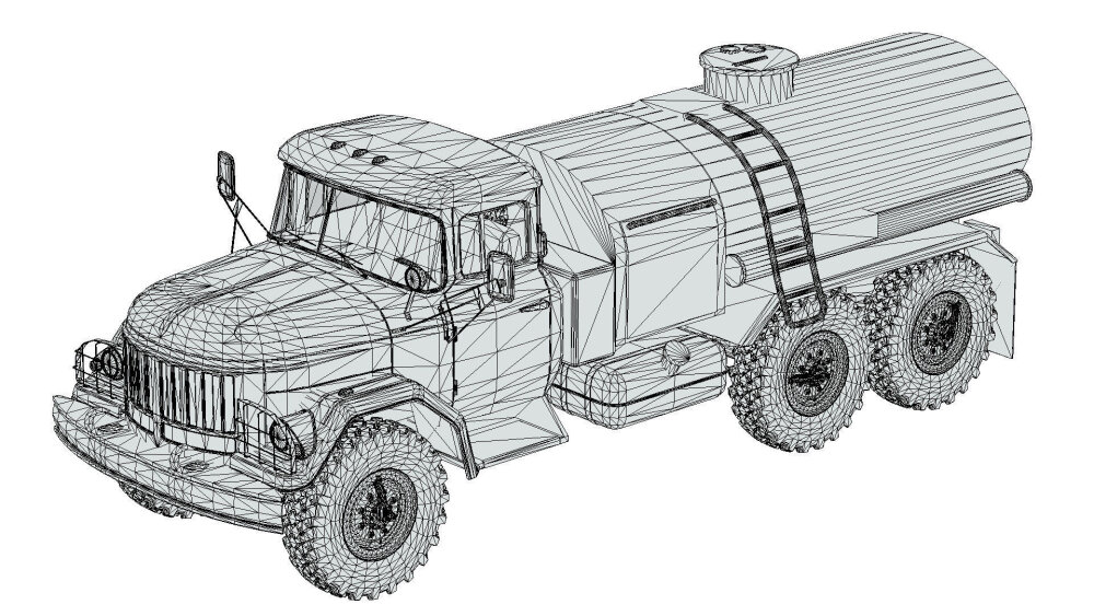 Soviet Army Fuel Tanker Truck 3D 모델 - 다운로드 육군 트럭 on 3DModels.org
