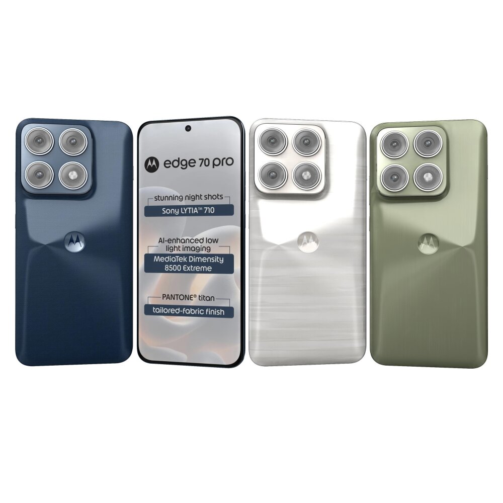 Motorola Edge 70 Pro All Colors 3D model - Download Phones on 3DModels.org