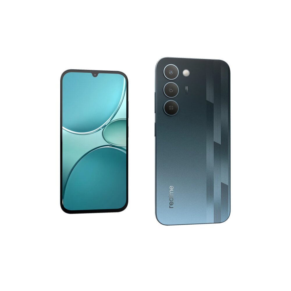 Realme Narzo 100 Lite Thunder Black 3D model - Download Phones on ...