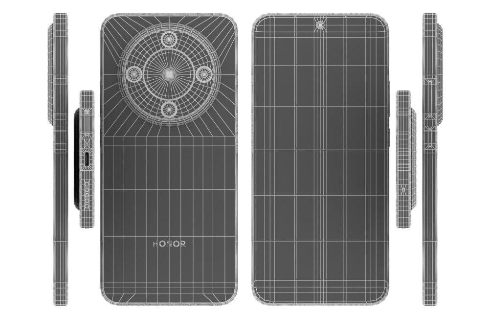 Honor X70 All Colors 3D model - Download Phones on 3DModels.org