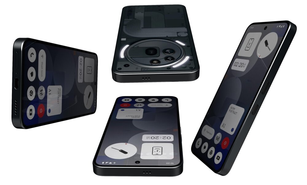 Nothing Phone 3a Pro Black 3D model - Download Phones on 3DModels.org