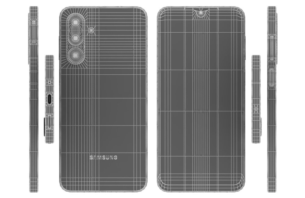 Samsung Galaxy F36 All Colors 3D model - Download Phones on 3DModels.org