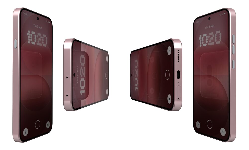 Nothing Phone 4a Pink 3D model - Download Phones on 3DModels.org