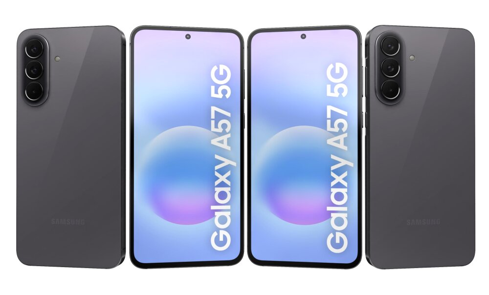 Samsung Galaxy A57 5G Gray 3D modeli - İndir Telefonlar üzerinde ...
