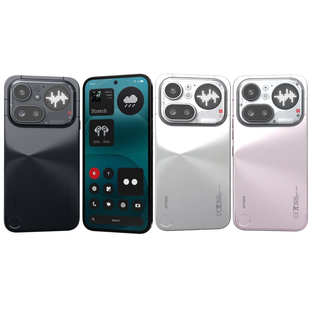 Nothing Phone 4a Pro All Colors 3D model - Download Phones on 3DModels.org