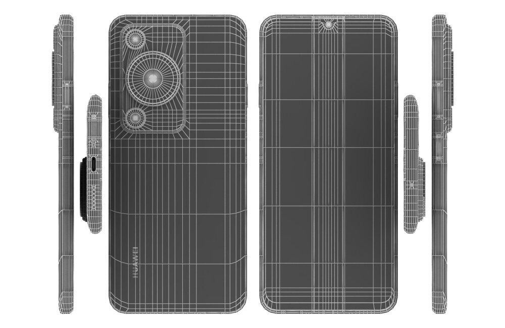 Huawei Enjoy 70s All Colors 3D model - Download Phones on 3DModels.org