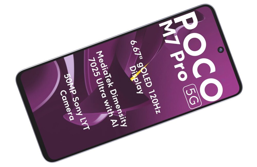 Xiaomi Poco M7 Pro 5G Purple 3D model - Download Phones on 3DModels.org