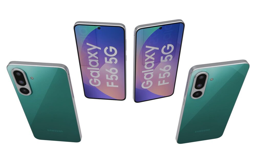 Samsung Galaxy F56 Green Modelo 3D - Descargar Teléfonos on 3DModels.org