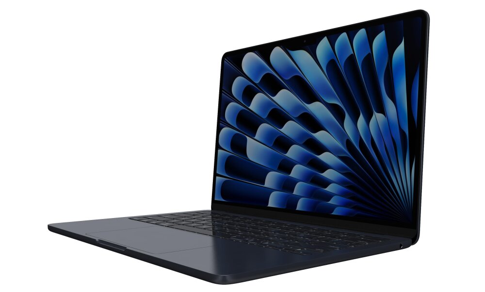 Apple Macbook Air 13 Inch with M4 Chip Midnight 3D model - Download ...
