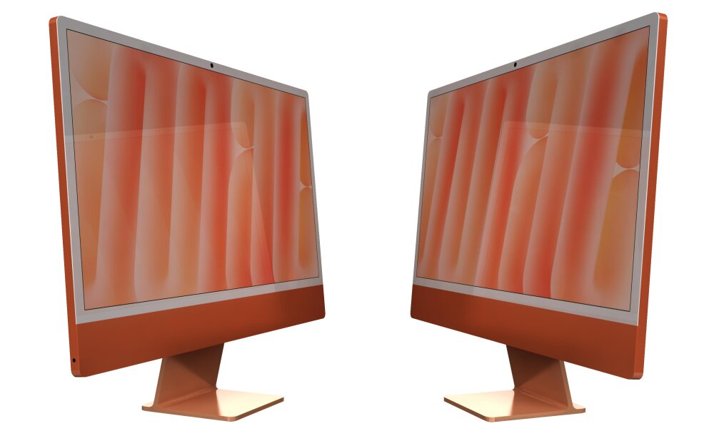 Apple Imac M4 Chip 2024 Orange 3D model - Download Computer monitor on ...