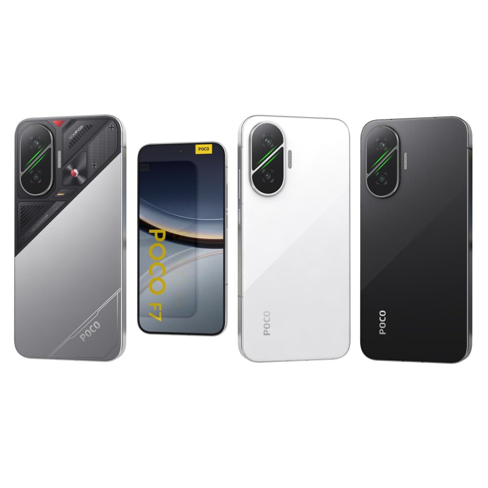 Xiaomi Poco F7 5G All Colors 3D model - Download Phones on 3DModels.org