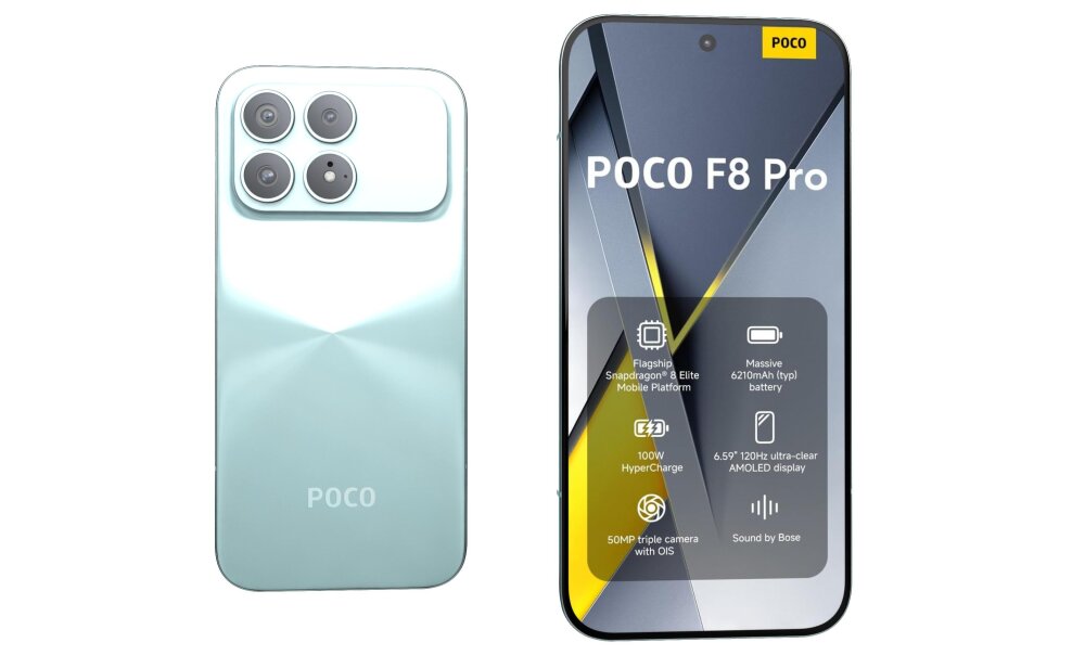 Xiaomi Poco F8 Pro in Tutti I Colori Modello 3D - Scarica Telefono on ...
