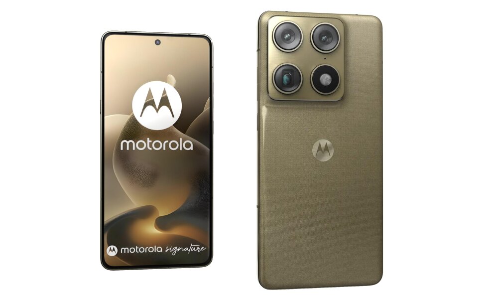 Motorola Signature Carbon And Martini Olive 3D model - Download Phones ...