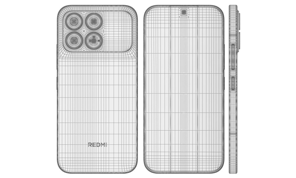 Xiaomi Redmi K90 Purple 3D model - Download Phones on 3DModels.org