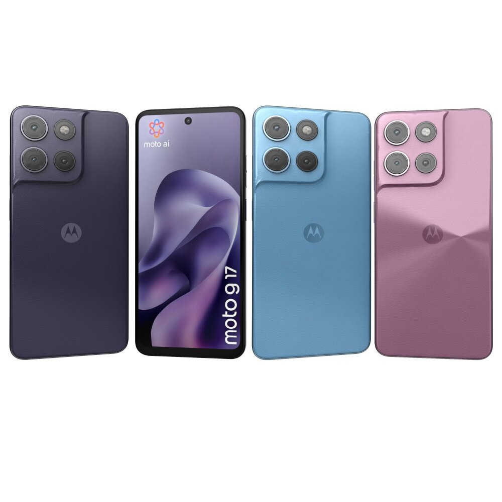 Motorola Moto G17 All Colors 3D model - Download Phones on 3DModels.org