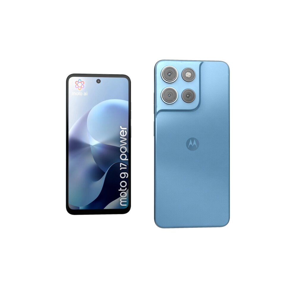 Motorola Moto G17 Power Blue 3D model - Download Phones on 3DModels.org