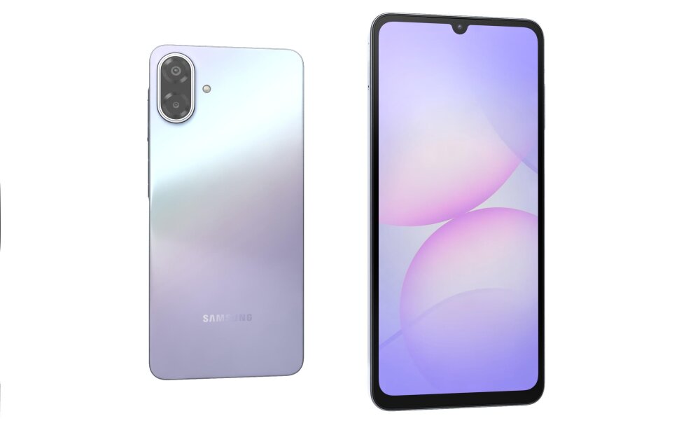 Samsung Galaxy A07 5G Light Violet 3D model - Download Phones on ...