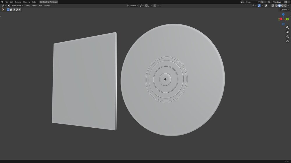 Vinyl Record with Black Cover and Red Label PBR 3D model - Download ...