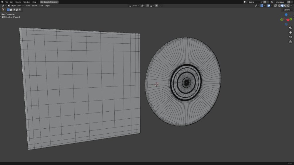 Vinyl Record with Black Cover and Red Label PBR 3D model - Download ...