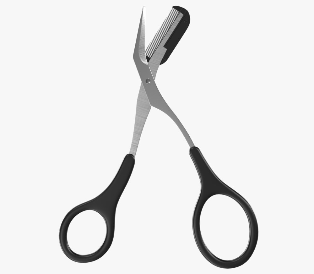 Eyebrow Trimming Scissors PBR 3D model - Download Health and Beauty on ...
