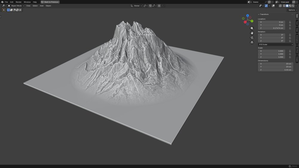 Volcano 3d Print Model 3D model - Download City on 3DModels.org
