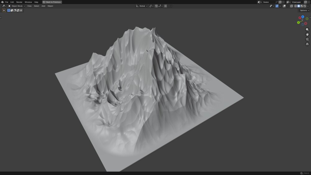 Mountain 3D model - Download Science on 3DModels.org