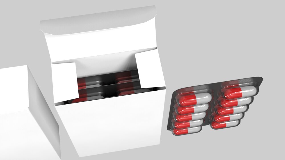 Blister de Capsules et Emballage PBR Modèle 3D - Télécharger Medical ...