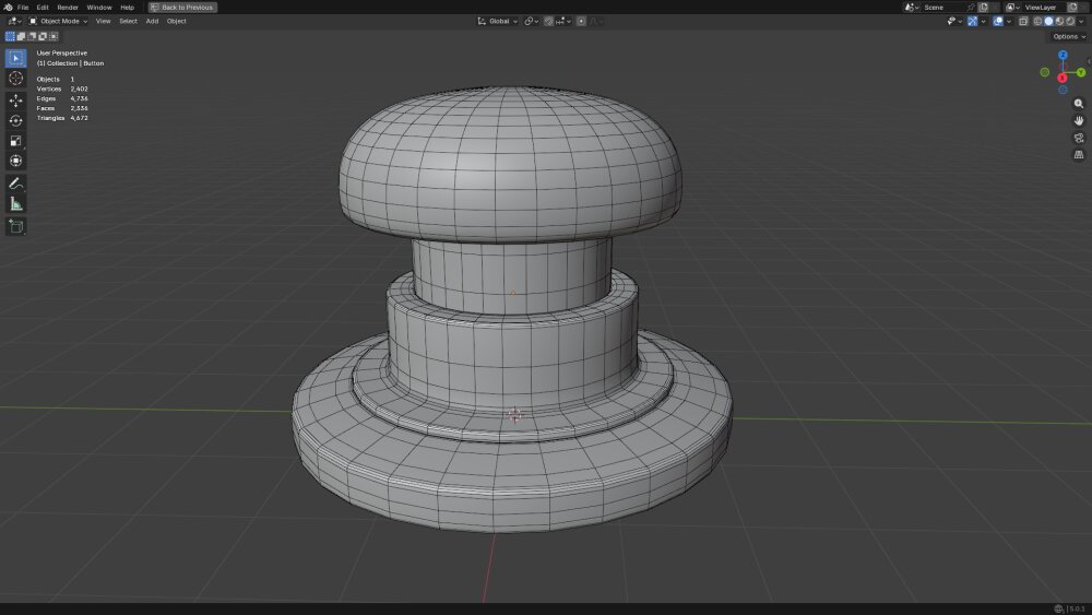 Push Button PBR 3D model - Download Hobbies on 3DModels.org