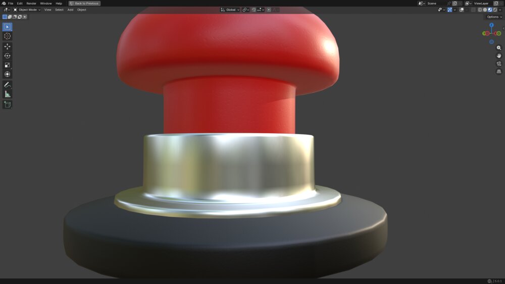 Push Button PBR 3D model - Download Hobbies on 3DModels.org