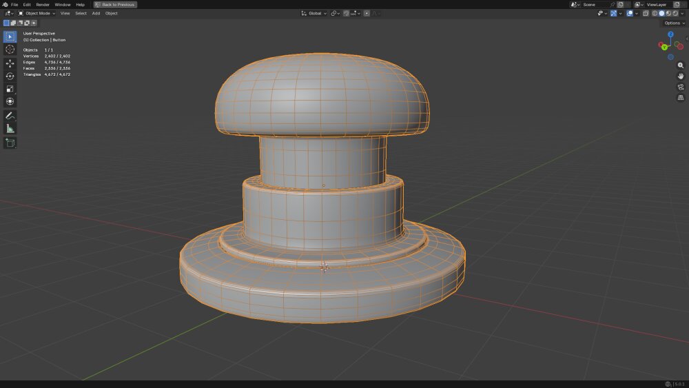 Push Button PBR 3D model - Download Hobbies on 3DModels.org