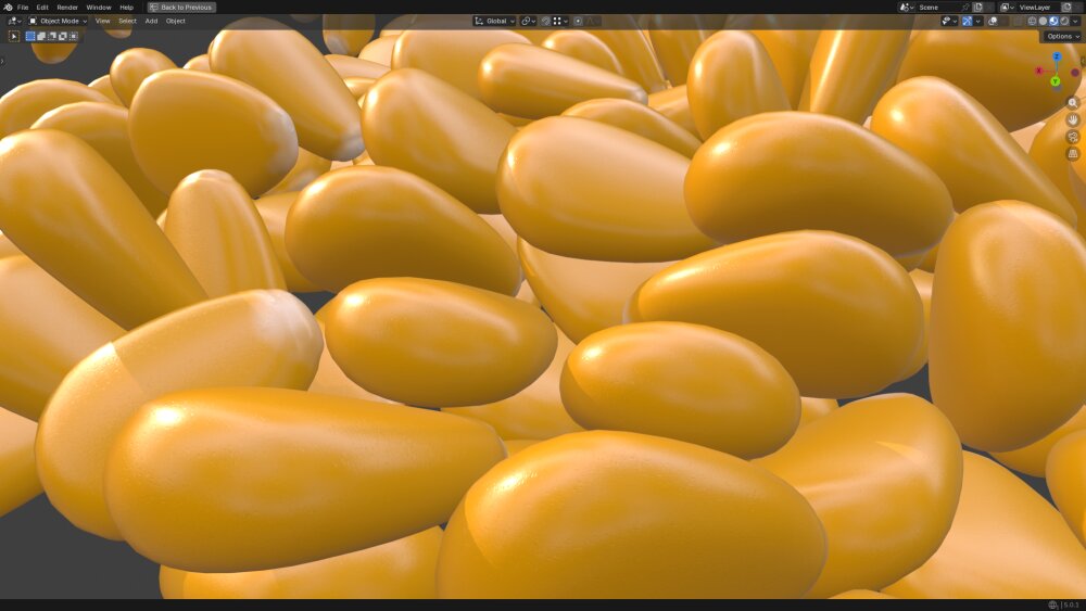 Corn Kernel PBR 3D model - Download Farm Crops on 3DModels.org
