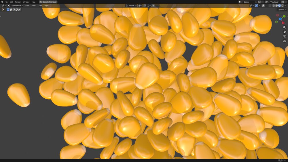 Corn Kernel PBR 3D model - Download Farm Crops on 3DModels.org