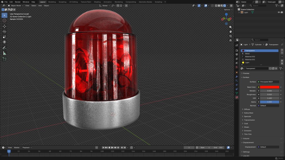 Luz de Aviso PBR Modelo 3D - Baixar Equipamento de veículos no 3DModels.org