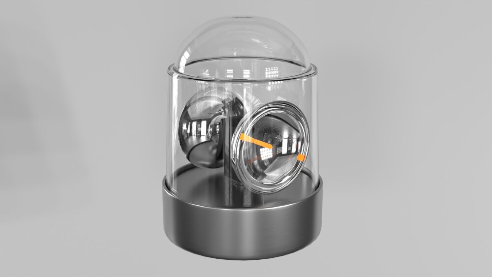 Compact Warning Light PBR 3D model - Download Vehicle equipment on ...