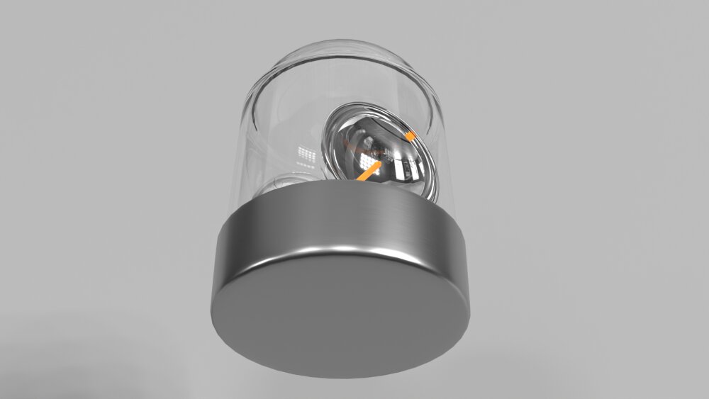 Compact Warning Light PBR 3D model - Download Vehicle equipment on ...